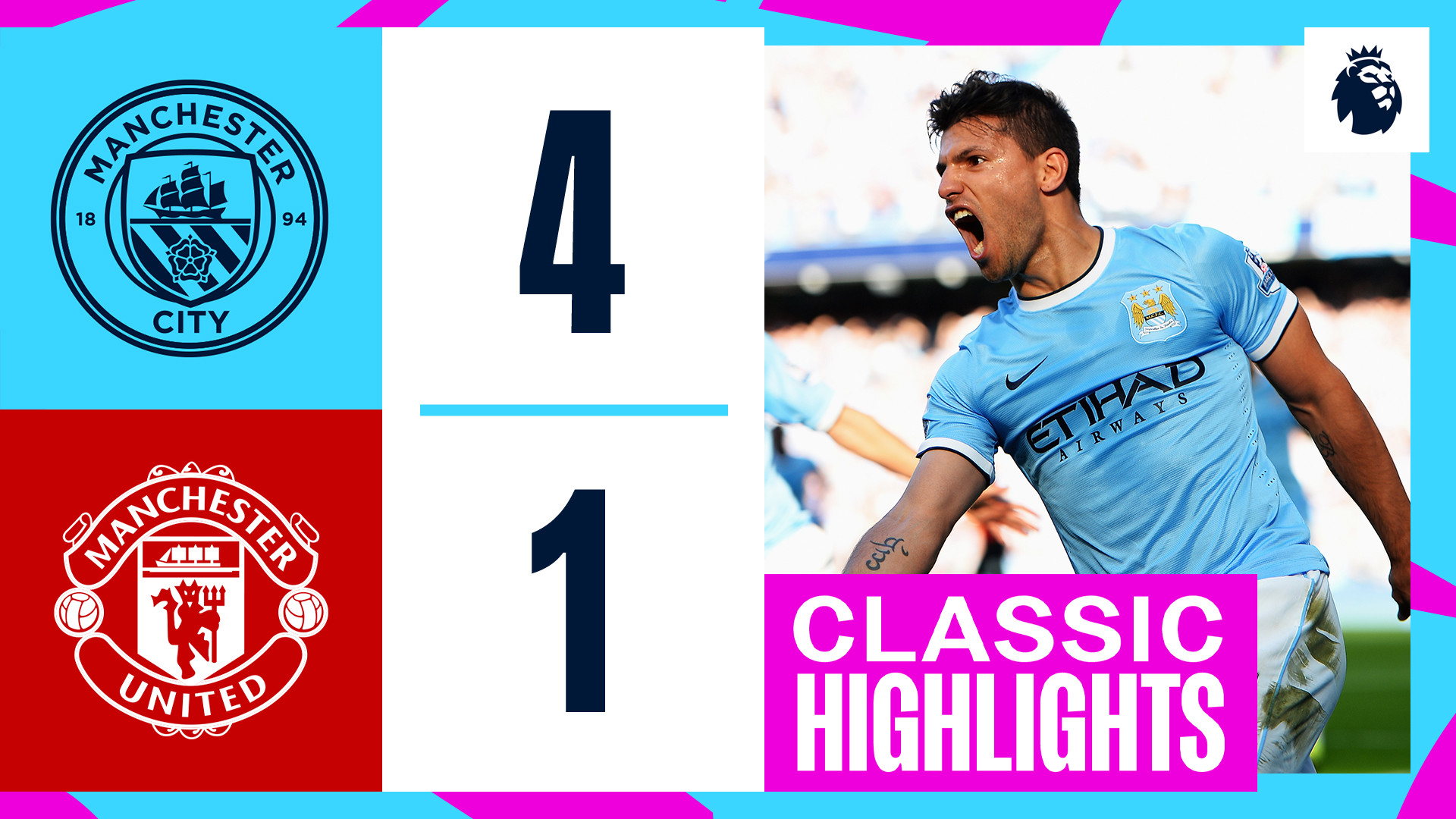 Classic highlights: City 4-1 Manchester United