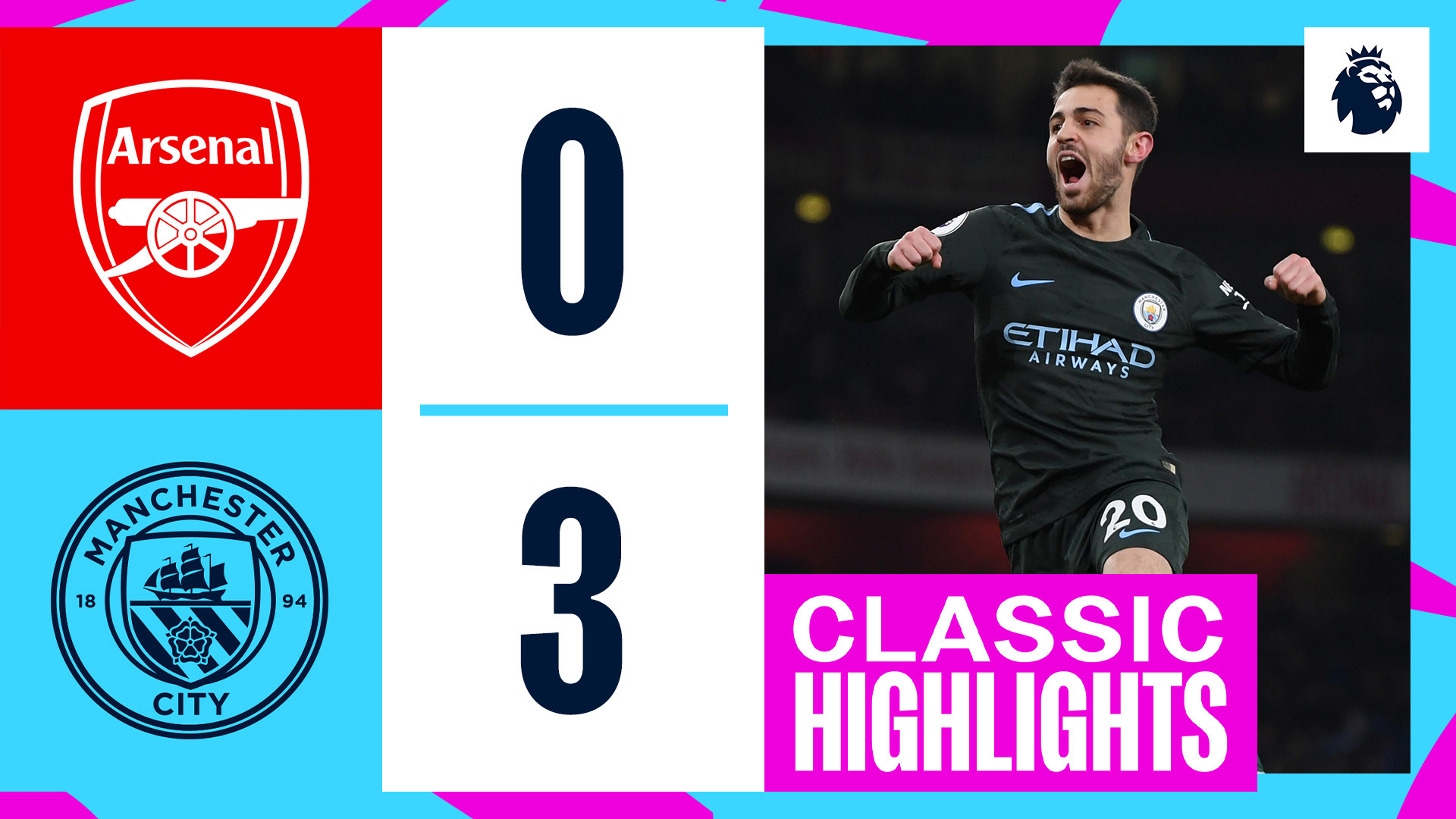 Classic highlights: Arsenal 0-3 City - 2017/18