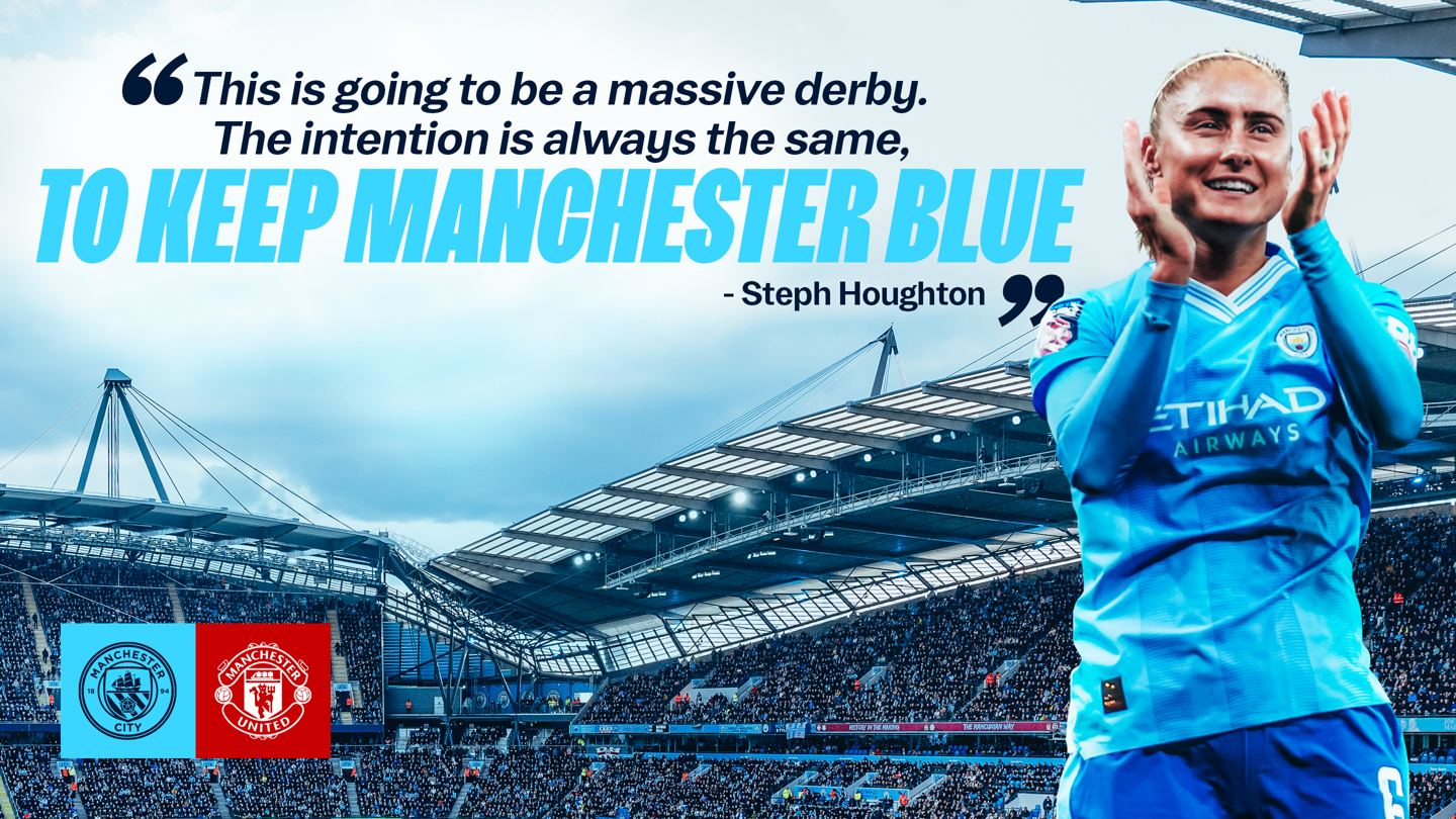 Houghton issues rallying call before Manchester derby