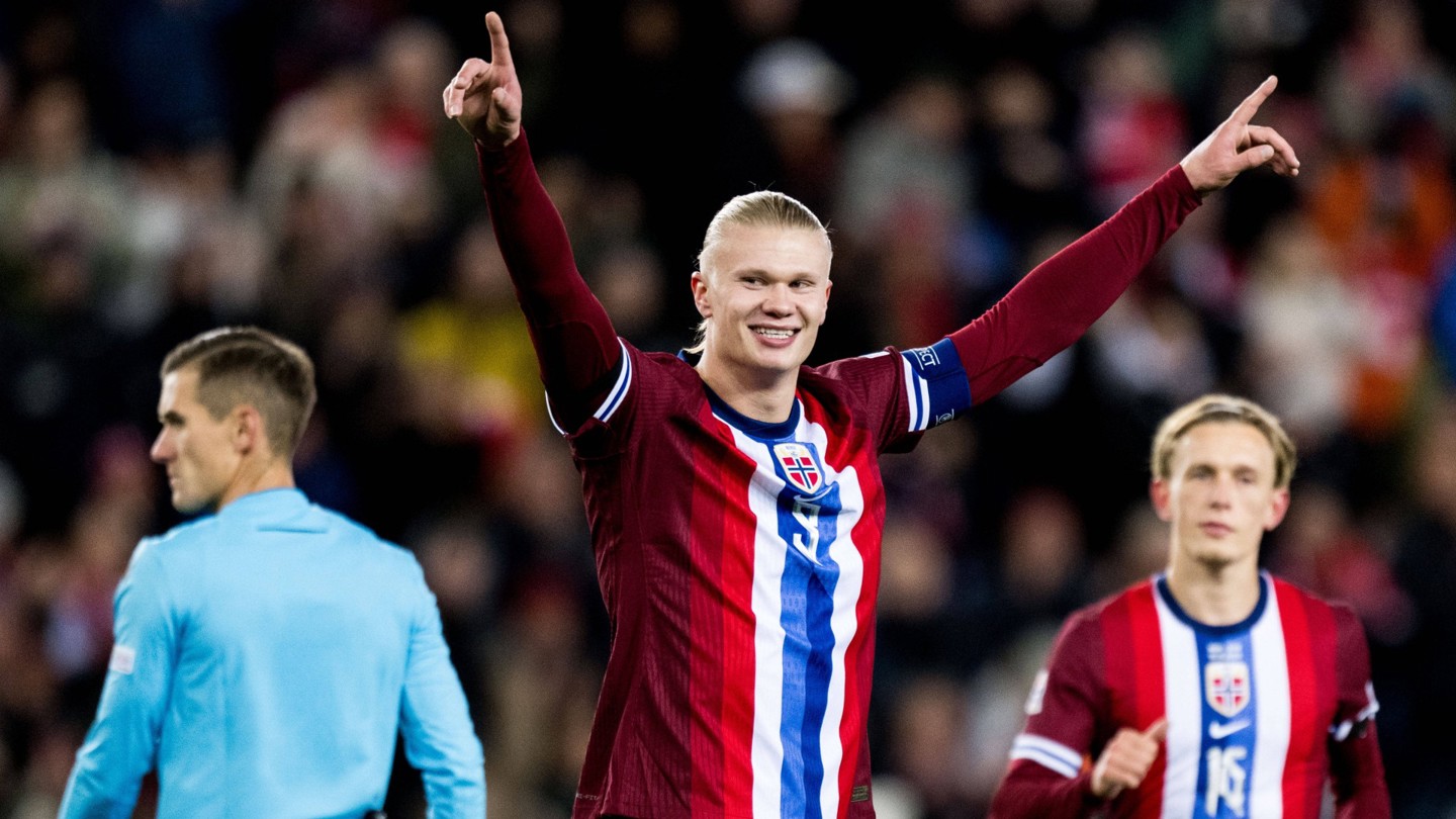 Haaland hits five as Norway crush Moldova