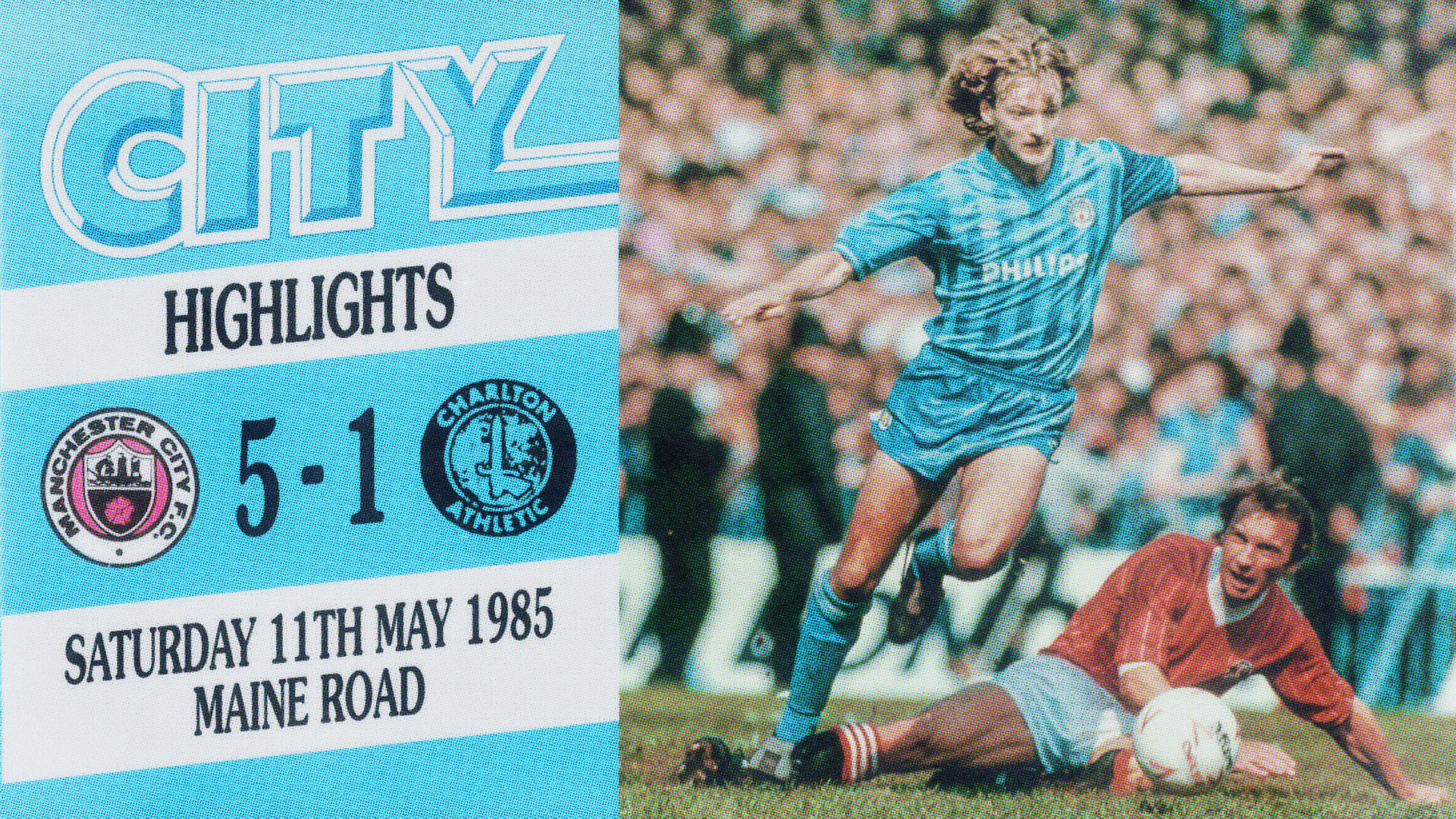 Classic highlights: City 5-1 Charlton – 1985