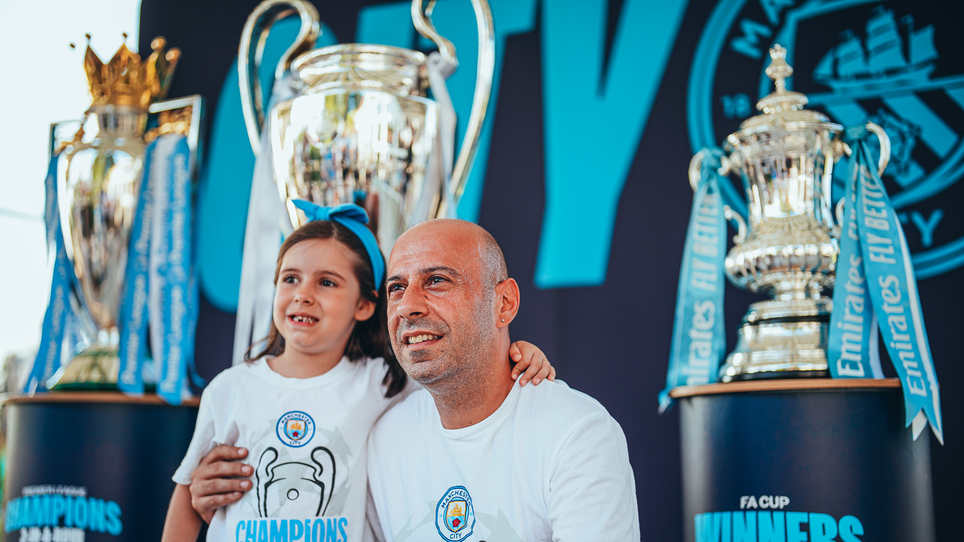 Treble Trophy Tour visits Athens