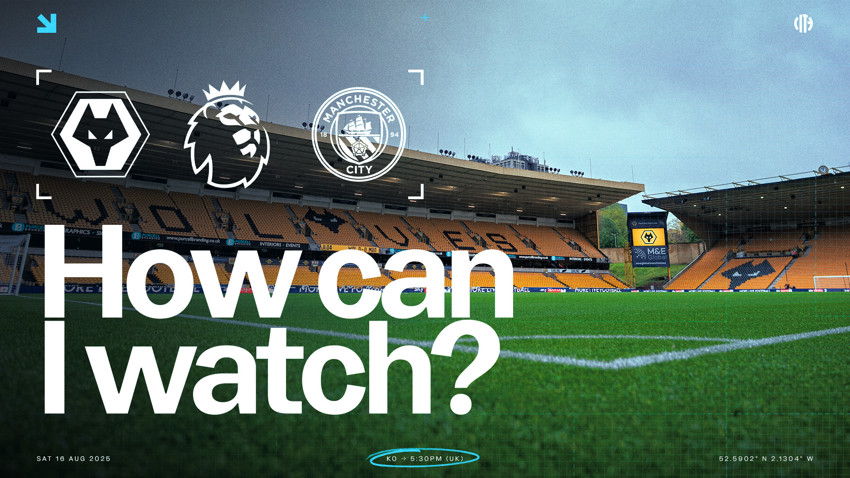 How can I watch Wolves v City on TV around the world?