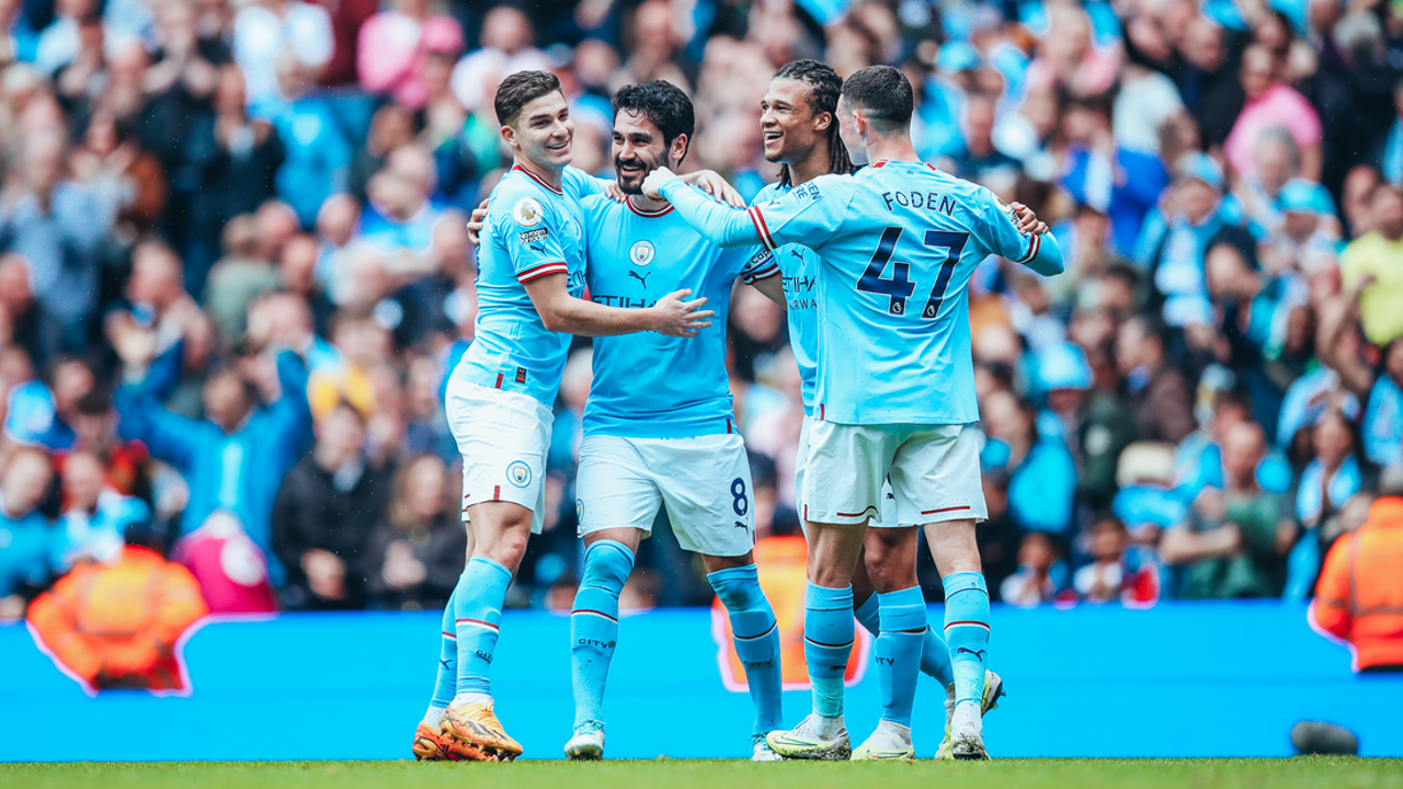 Gallery: Gundogan double seals narrow win for City