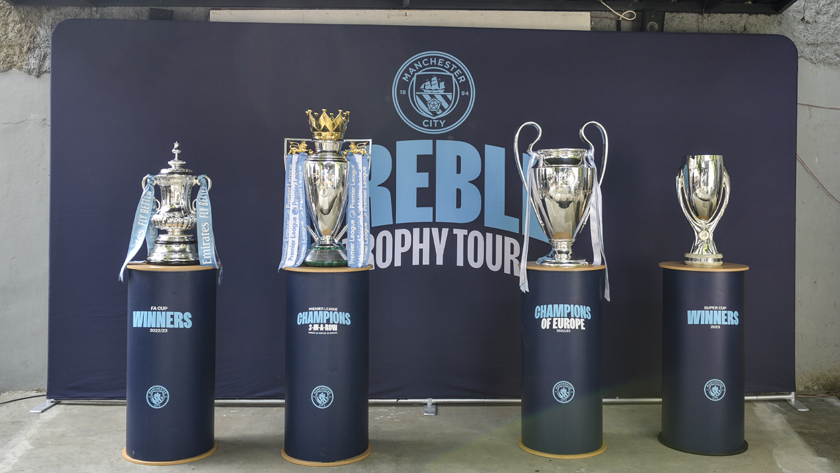 Treble Trophy Tour visits community project in Bandung