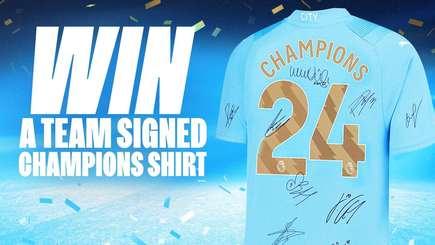 Win a City shirt signed by the 2023/24 Premier League champions