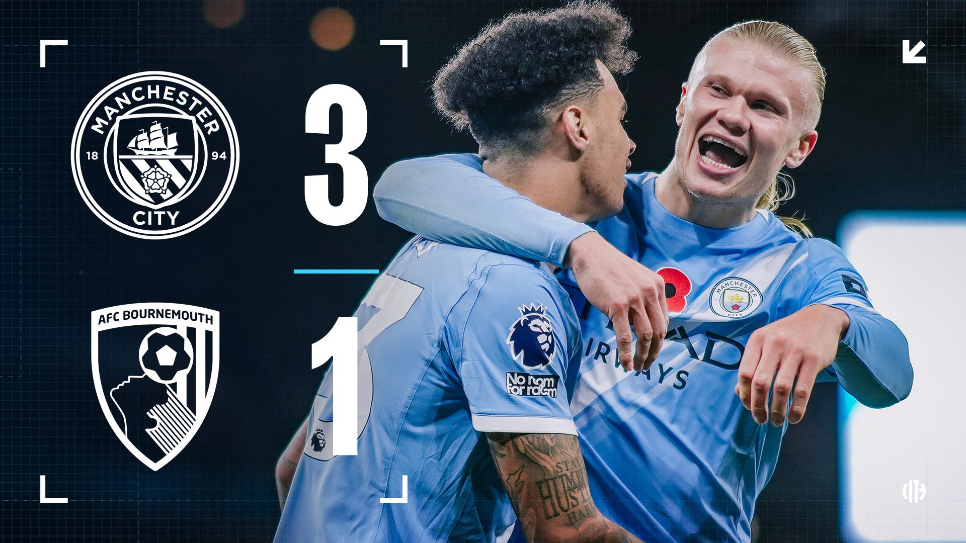 City 3-1 Bournemouth: Two-minute highlights