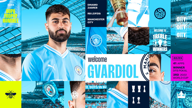 Gvardiol thrilled to join City after ‘perfect season’