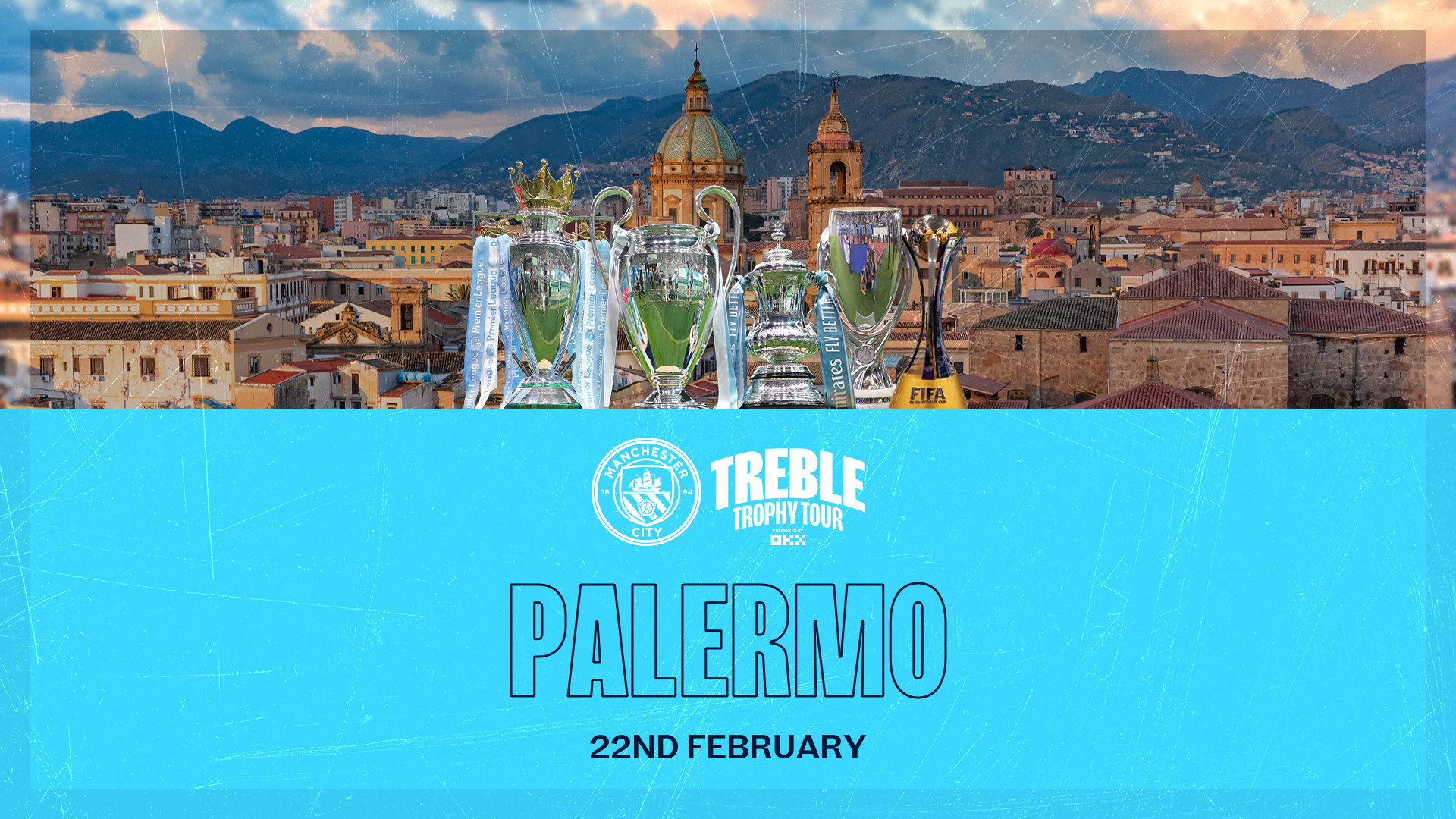 Treble Trophy Tour heads to Palermo!
