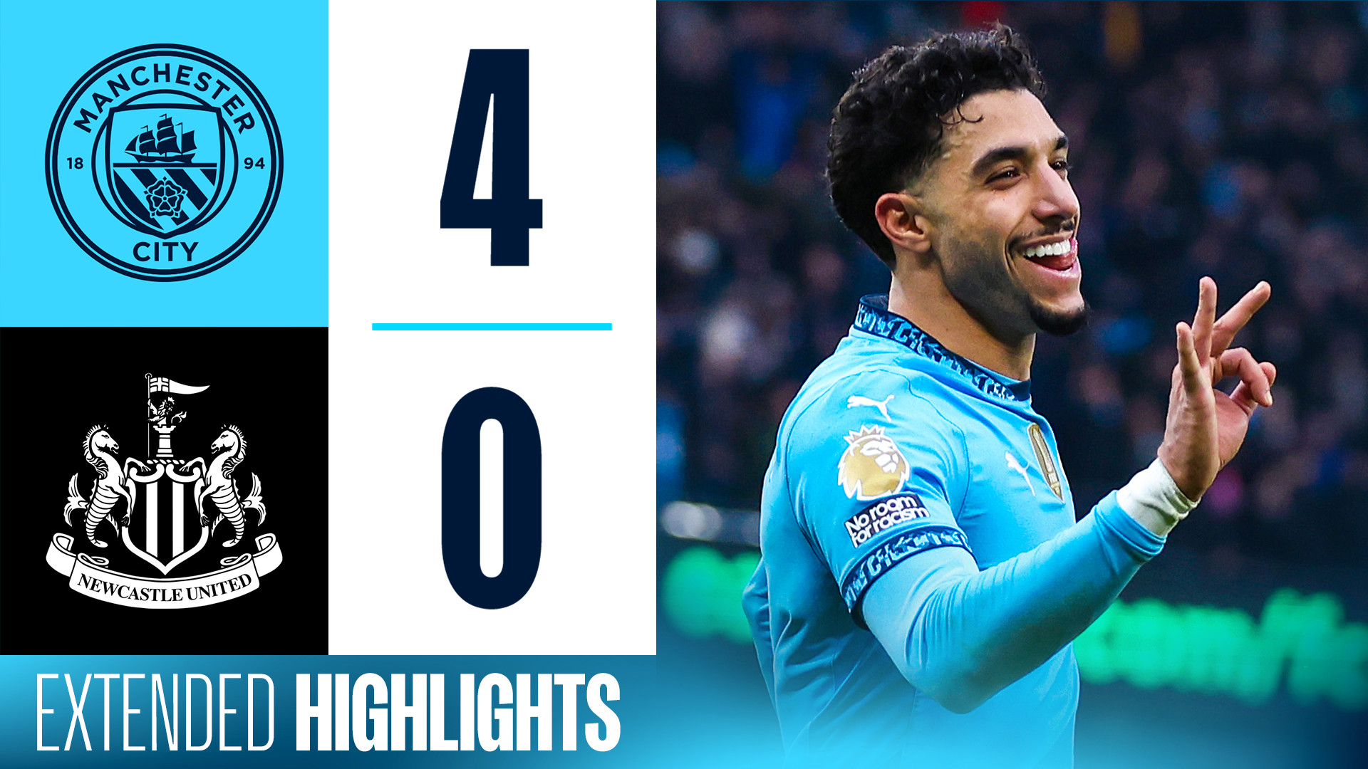 City 4-0 Newcastle: Extended highlights
