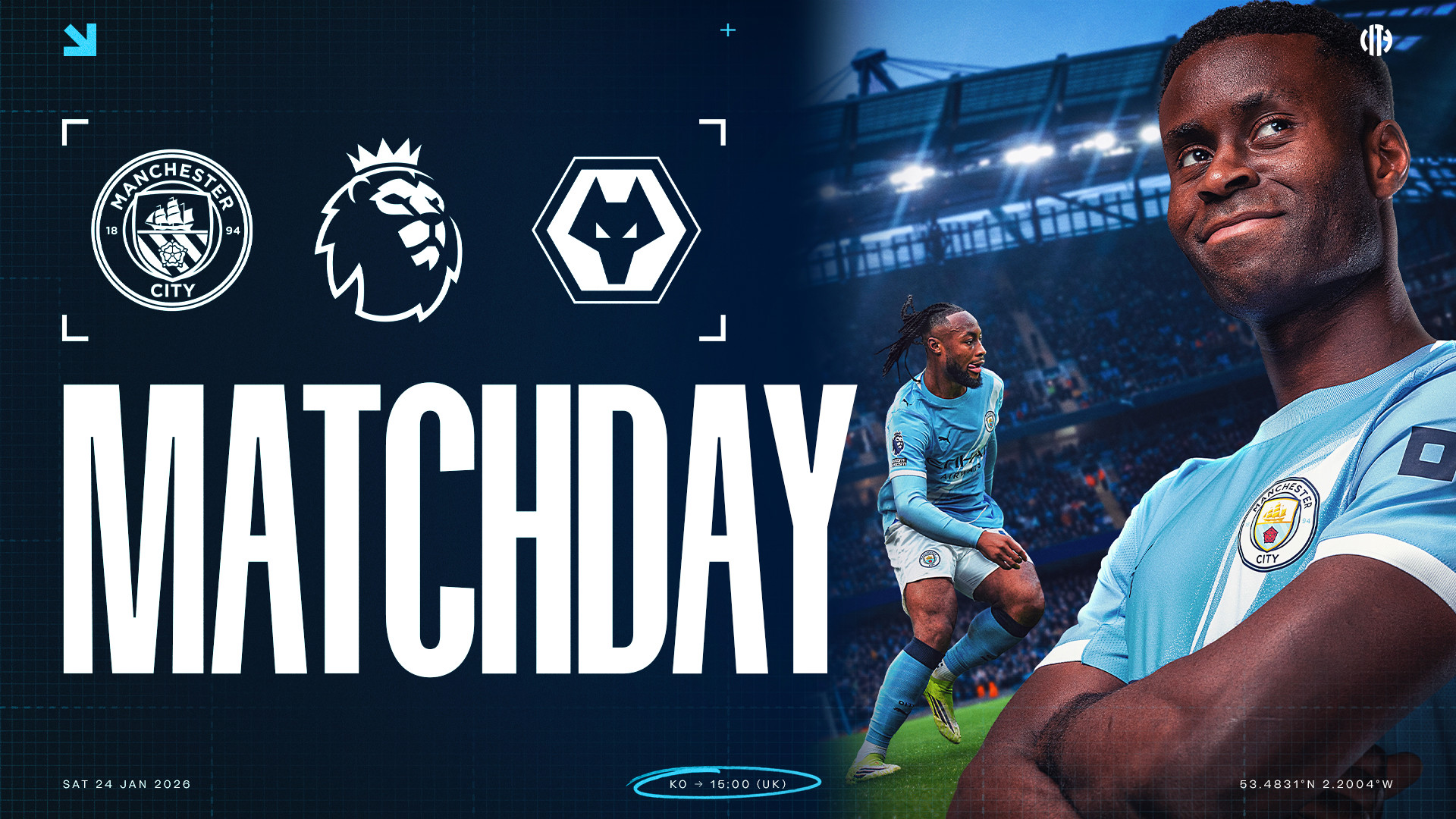 Manchester City v Wolverhampton Wanderers - Saturday 24th January 2026 ...