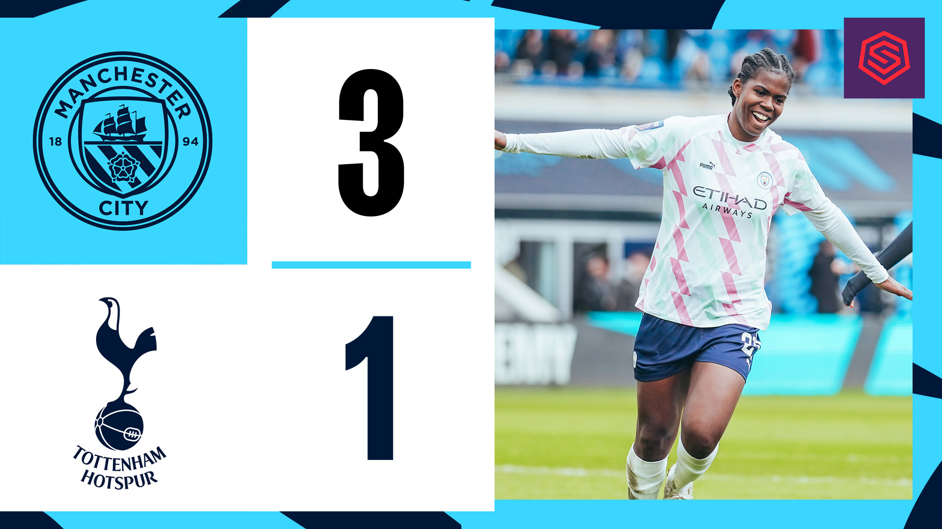 City 3-1 Spurs: WSL Highlights