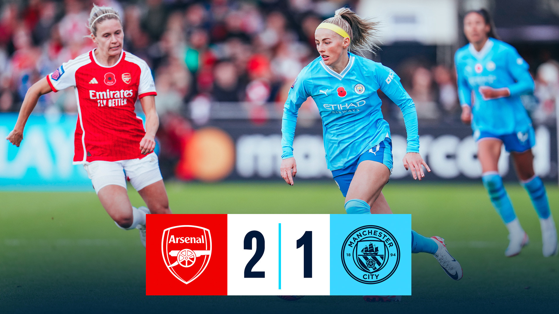 Arsenal 2-1 City: WSL highlights