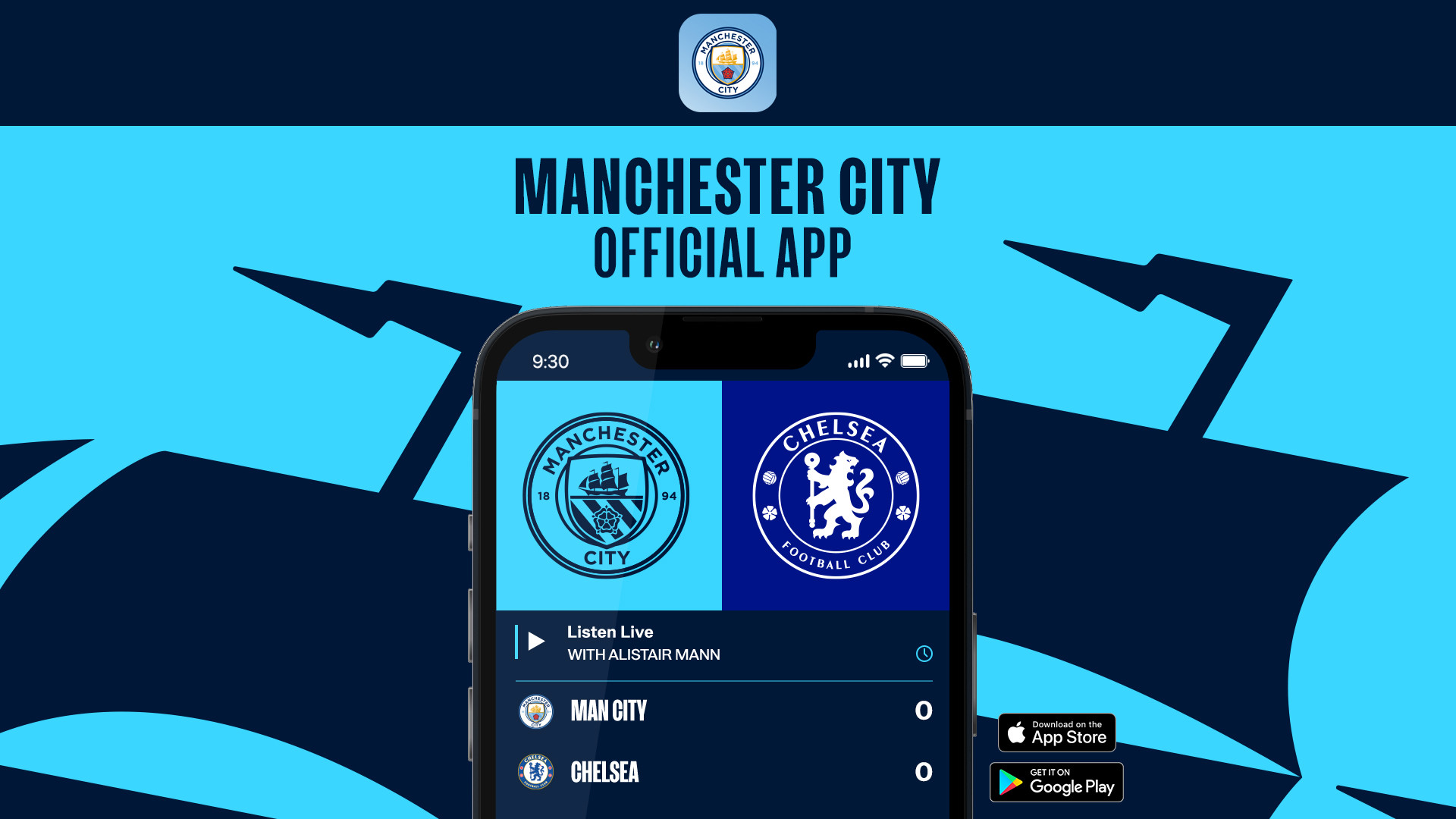 How to follow City v Chelsea on our official app
