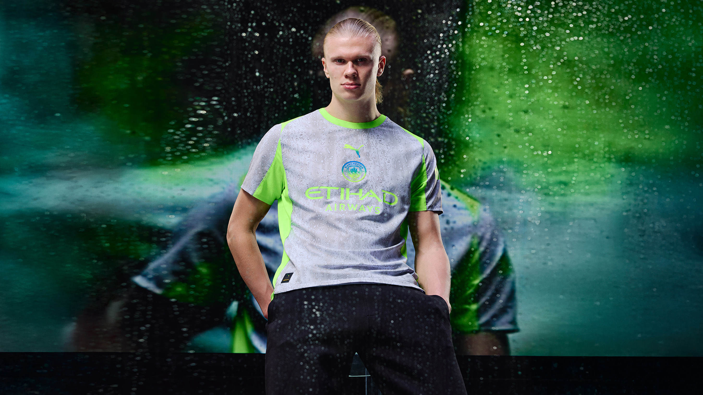 Rain or shine: Bobb, Foden, Haaland and more test our new PUMA Third kit