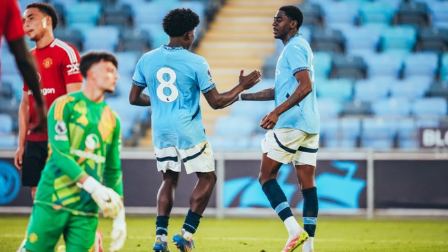 City’s Manchester derby triumph seals place in PL2 play-off final