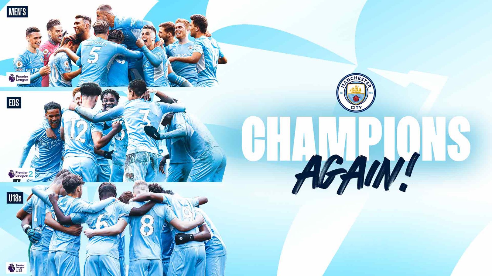 City secure historic second successive hat-trick of Premier League titles