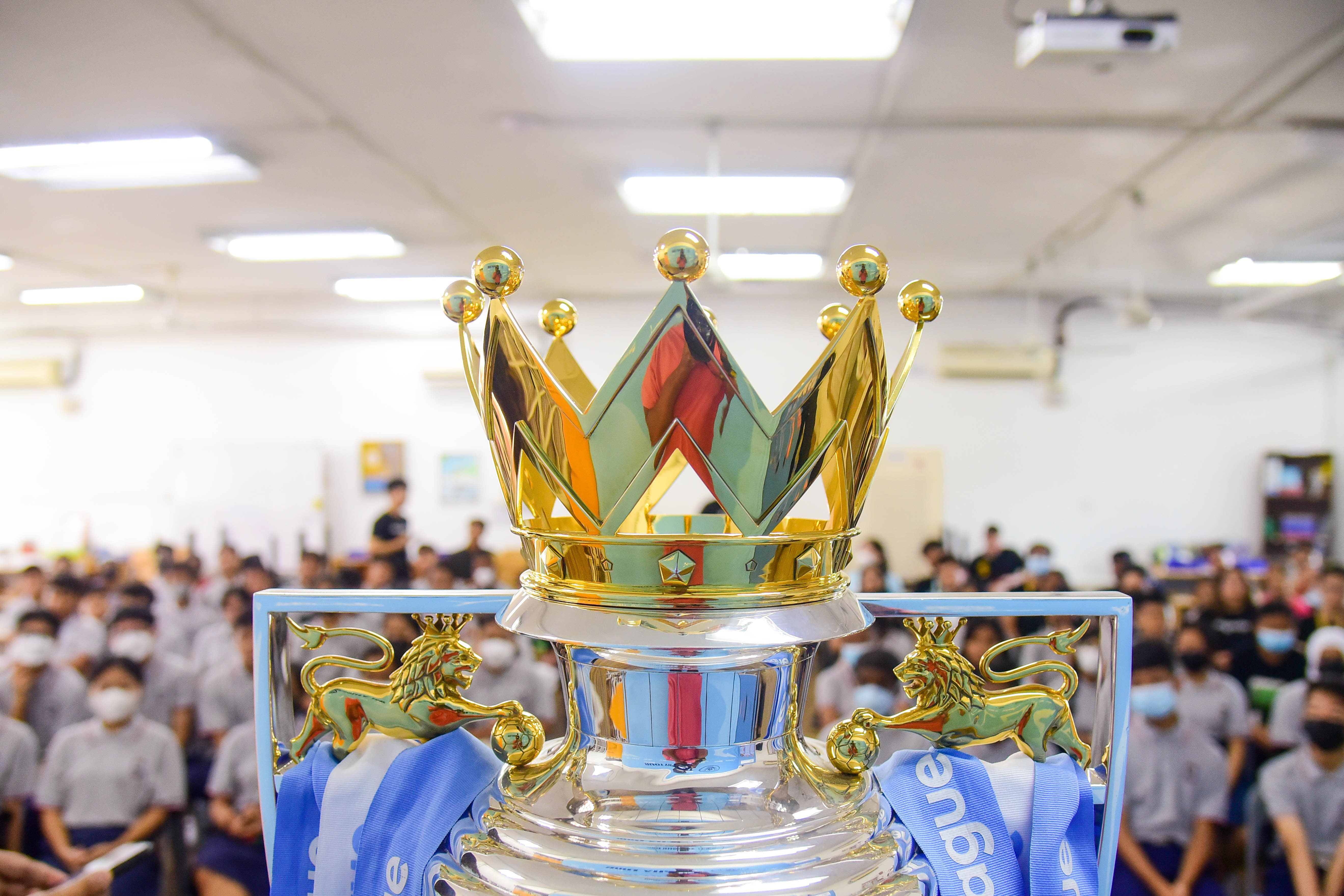 Premier League trophy visits Cityzens Giving Young Leaders in Kuala Lumpur