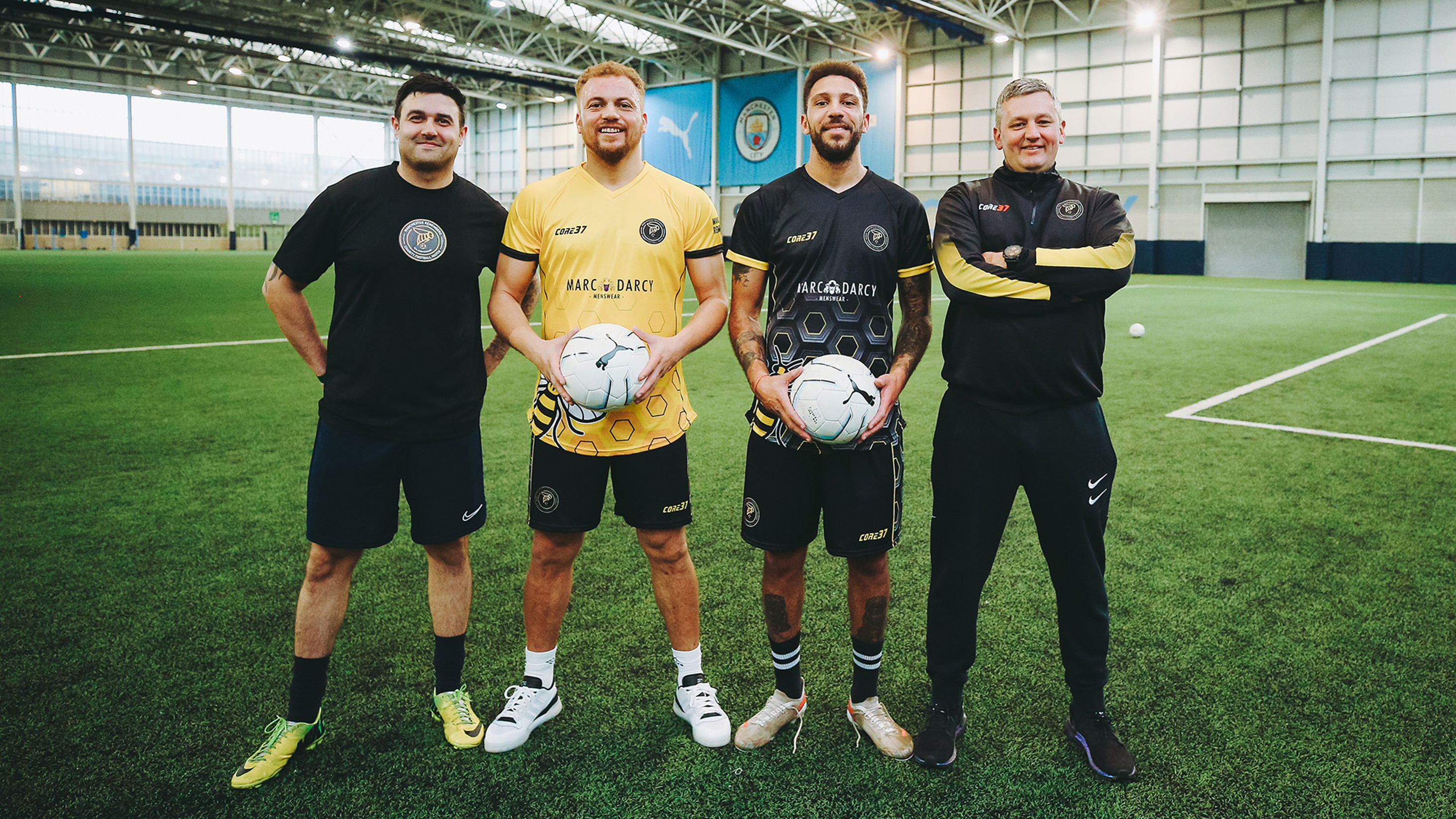 Reid and Royle train celebs at CFA ahead of Manchester Remembers ...