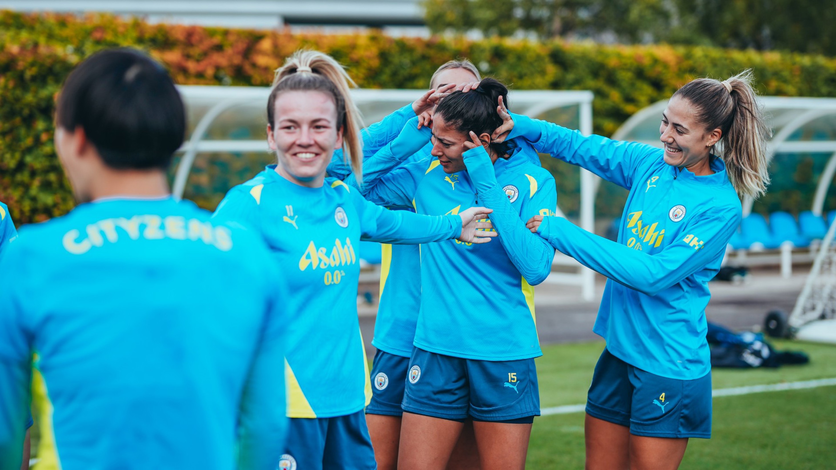 Training: Back in Manchester after European win