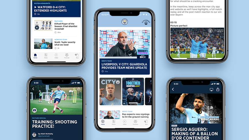 Manchester City Official App for iPhone and Android