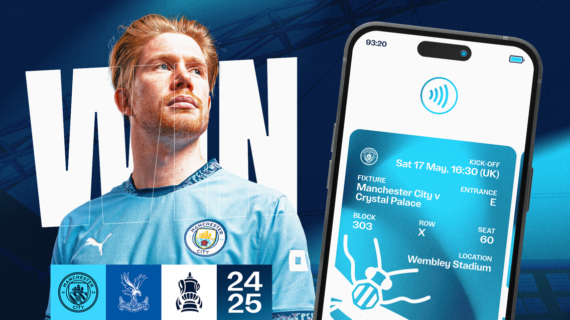Win tickets to the FA Cup final: Manchester City v Crystal Palace