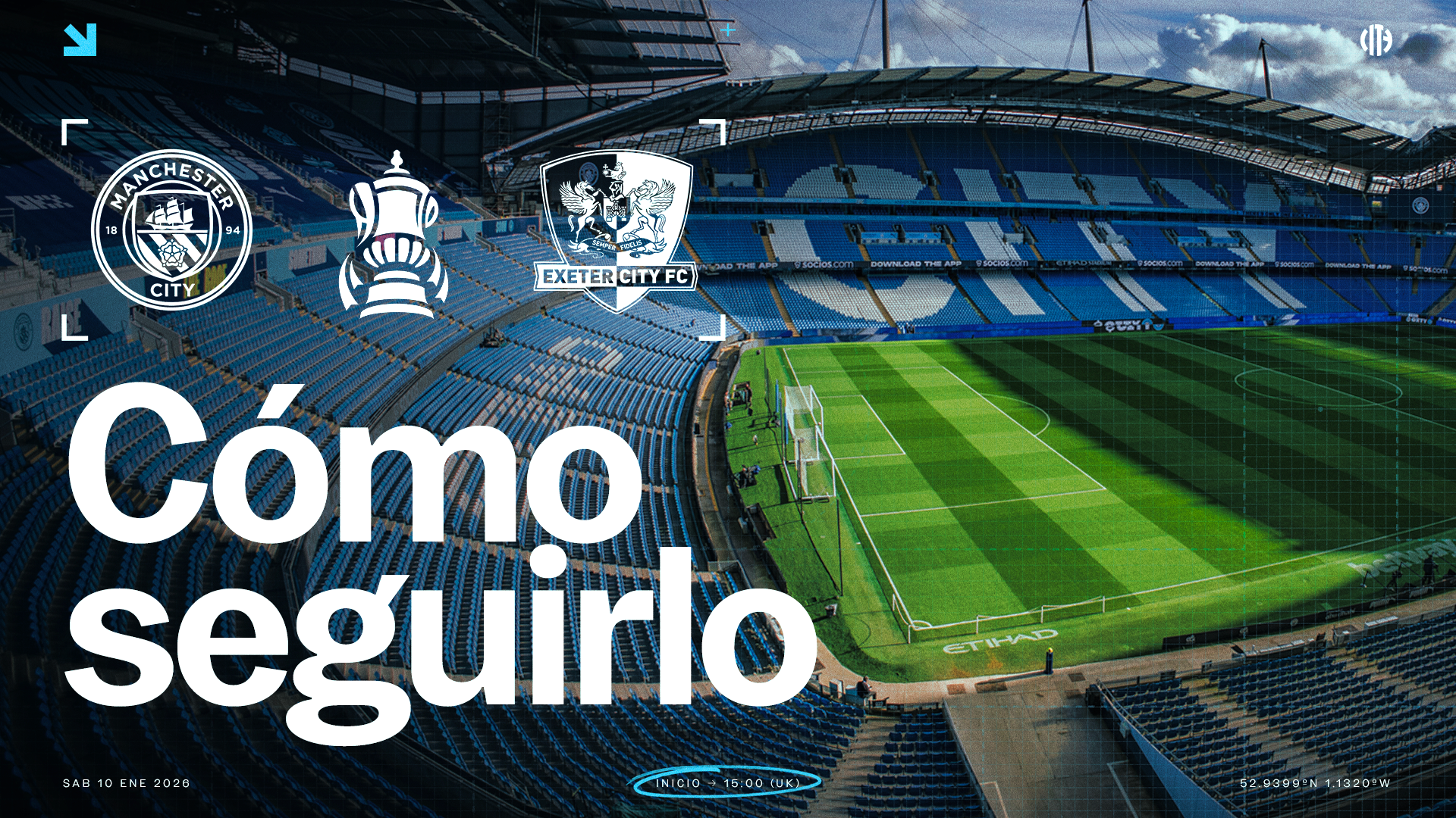 City v Exeter City: horarios y TV