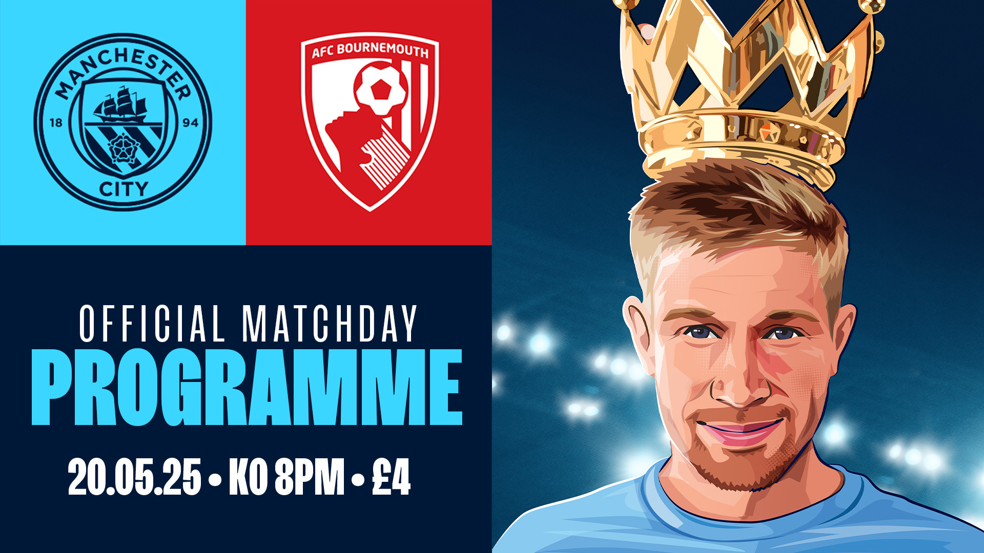 City v Bournemouth: King Kev special edition programme cover revealed