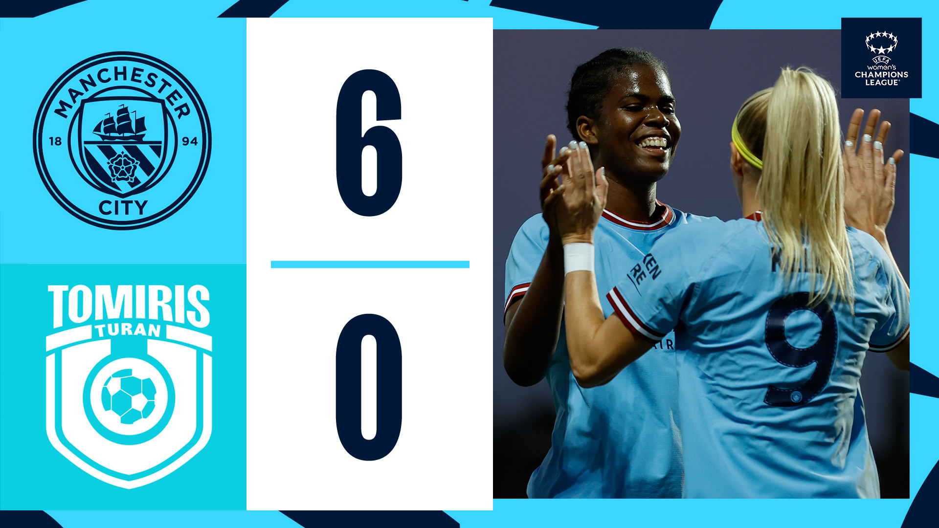City 6-0 WFC Tomiris-Turan: UEFA Women's Champions League highlights
