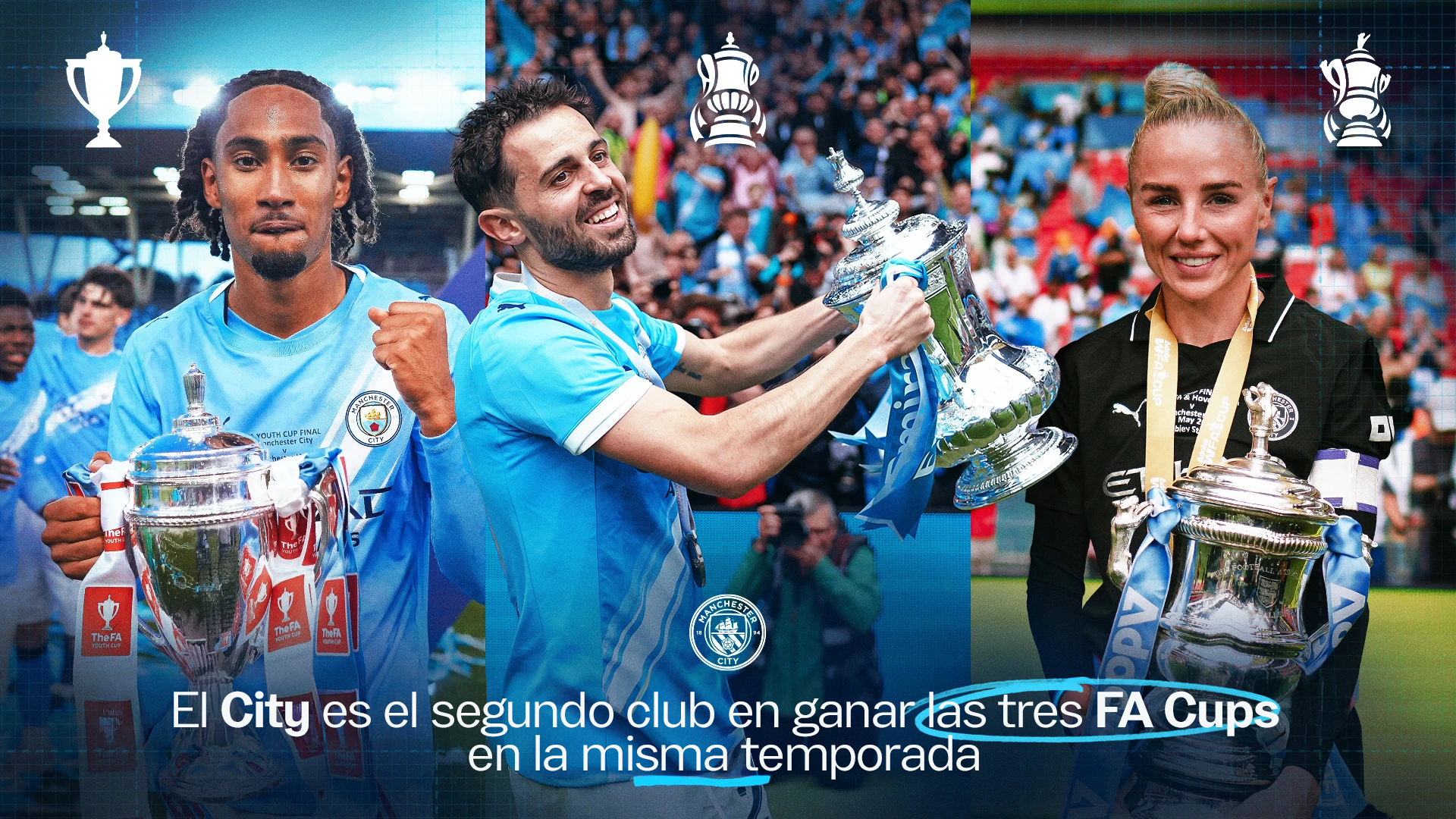 El City se alza con un triplete histórico de FA Cups en la 2025/26