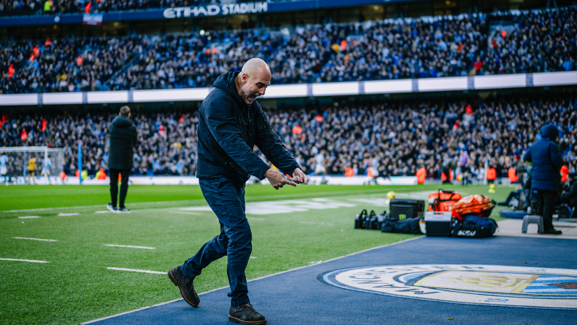 Pep delighted by reaction to late blocks in Wolves win