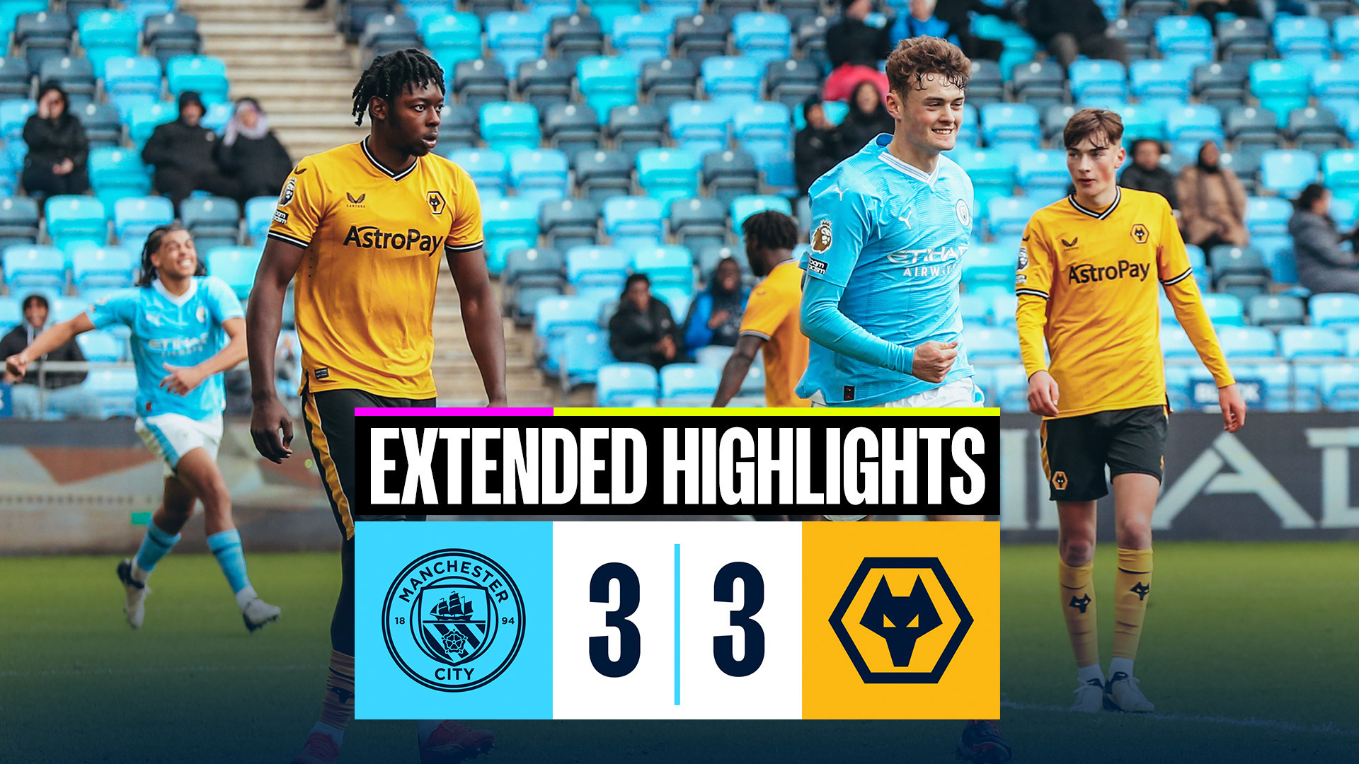 City EDS 3-3 Wolves: Extended highlights