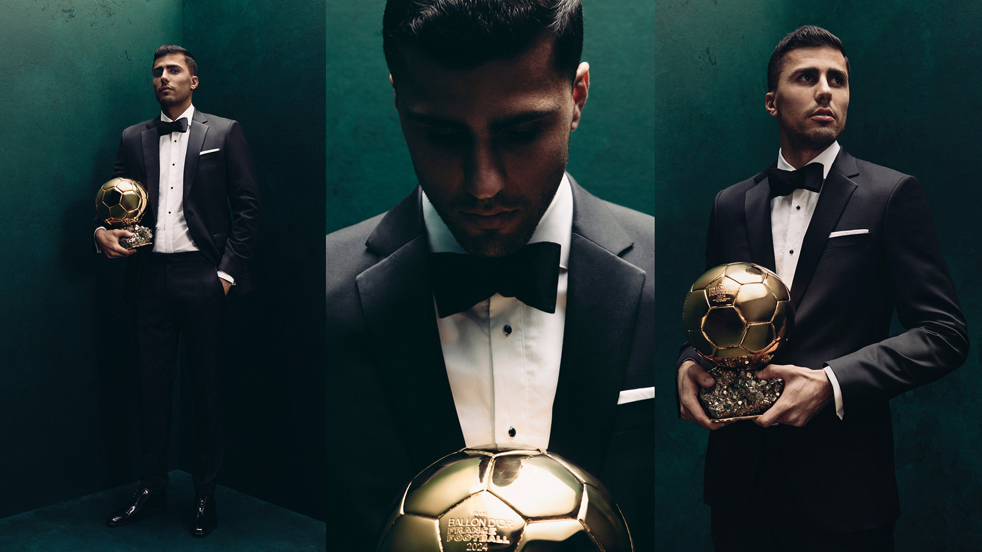 Gallery: Rodri gets suited up with his Ballon d'Or trophy
