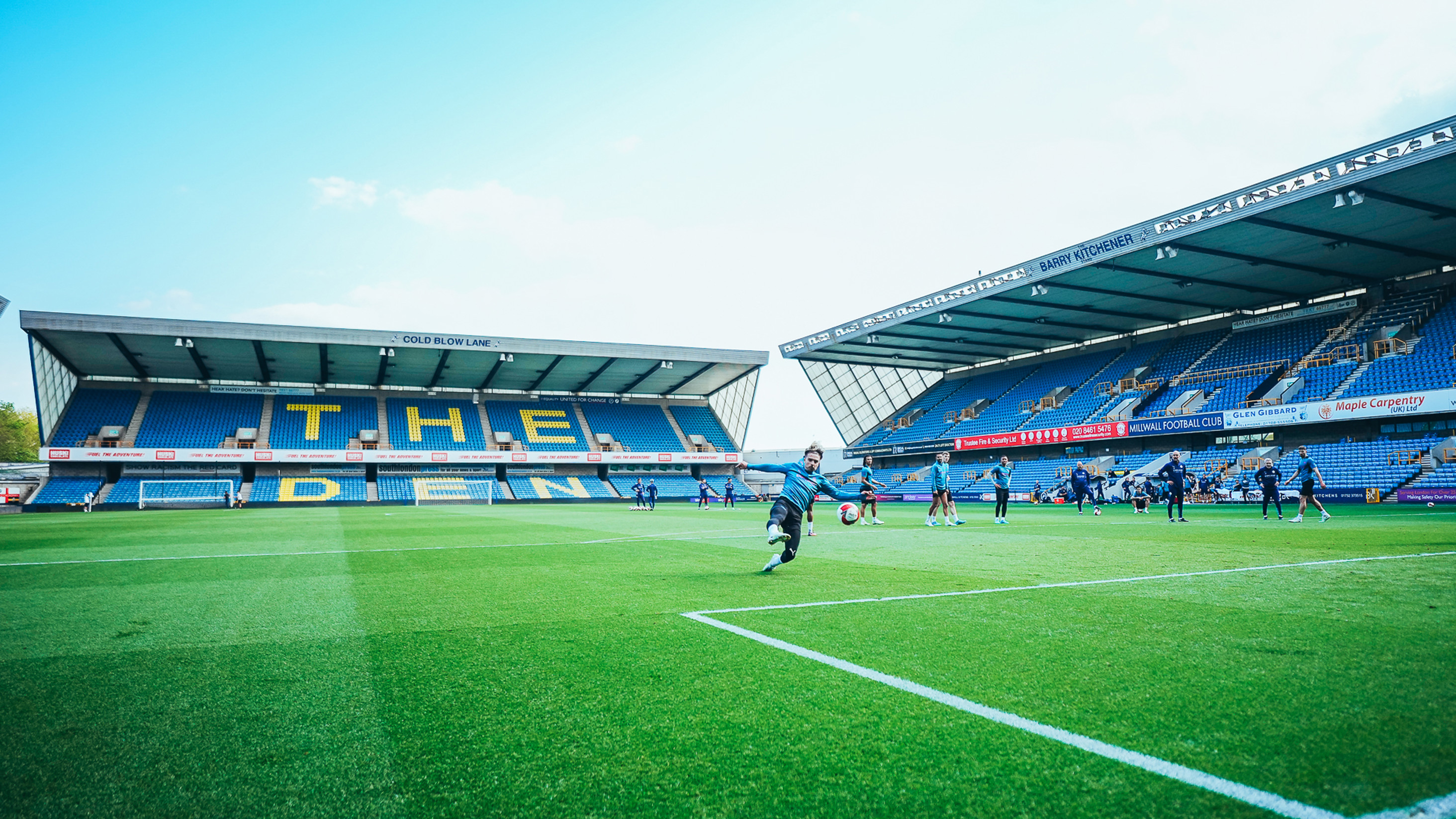 Training at The Den: City prepare for Liverpool semi-final