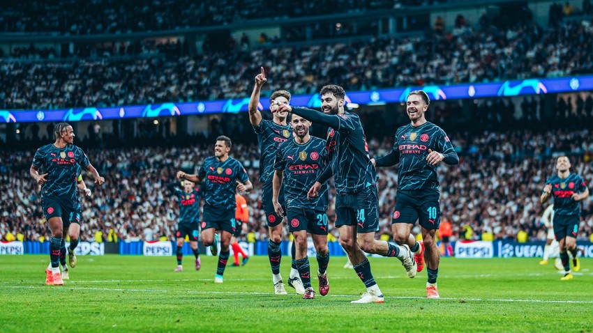 Gvardiol reacts to stunning first City goal