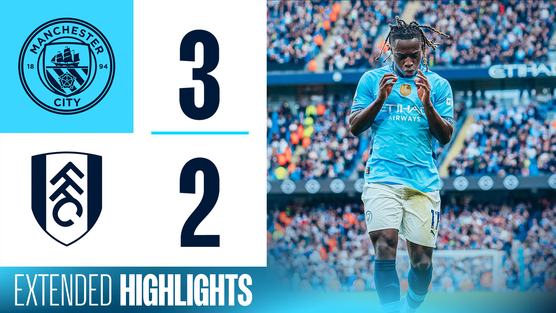 City 3-2 Fulham: Extended match highlights