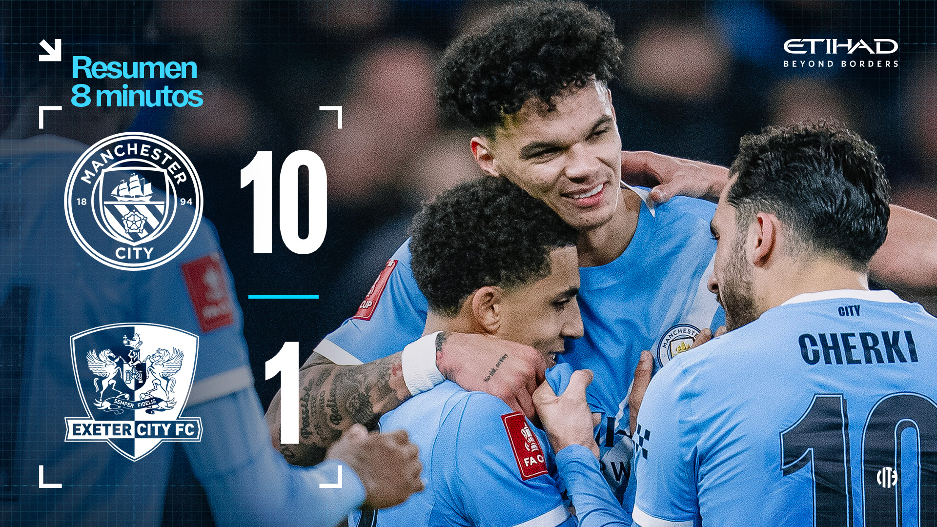 City 10-1 Exeter: resumen amplio