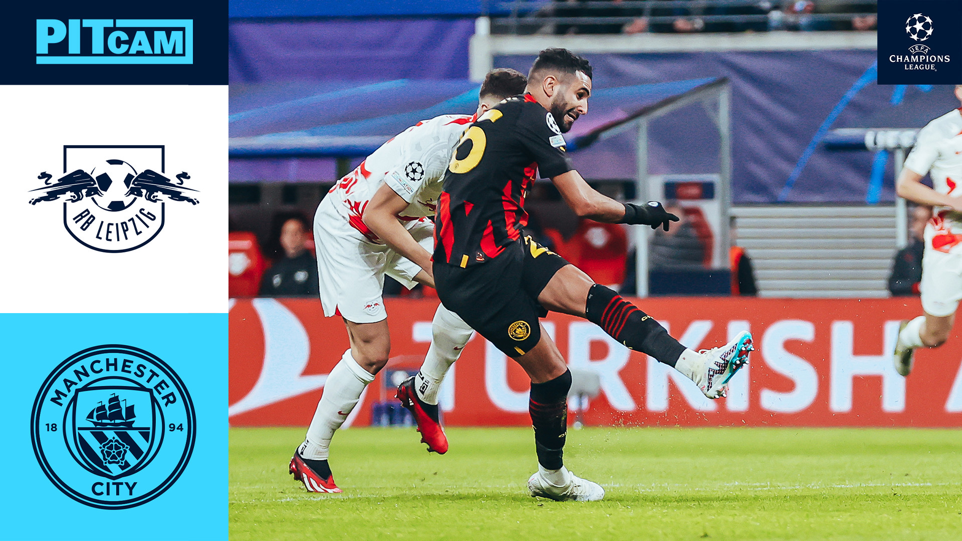 Pitcam highlights: RB Leipzig 1-1 City