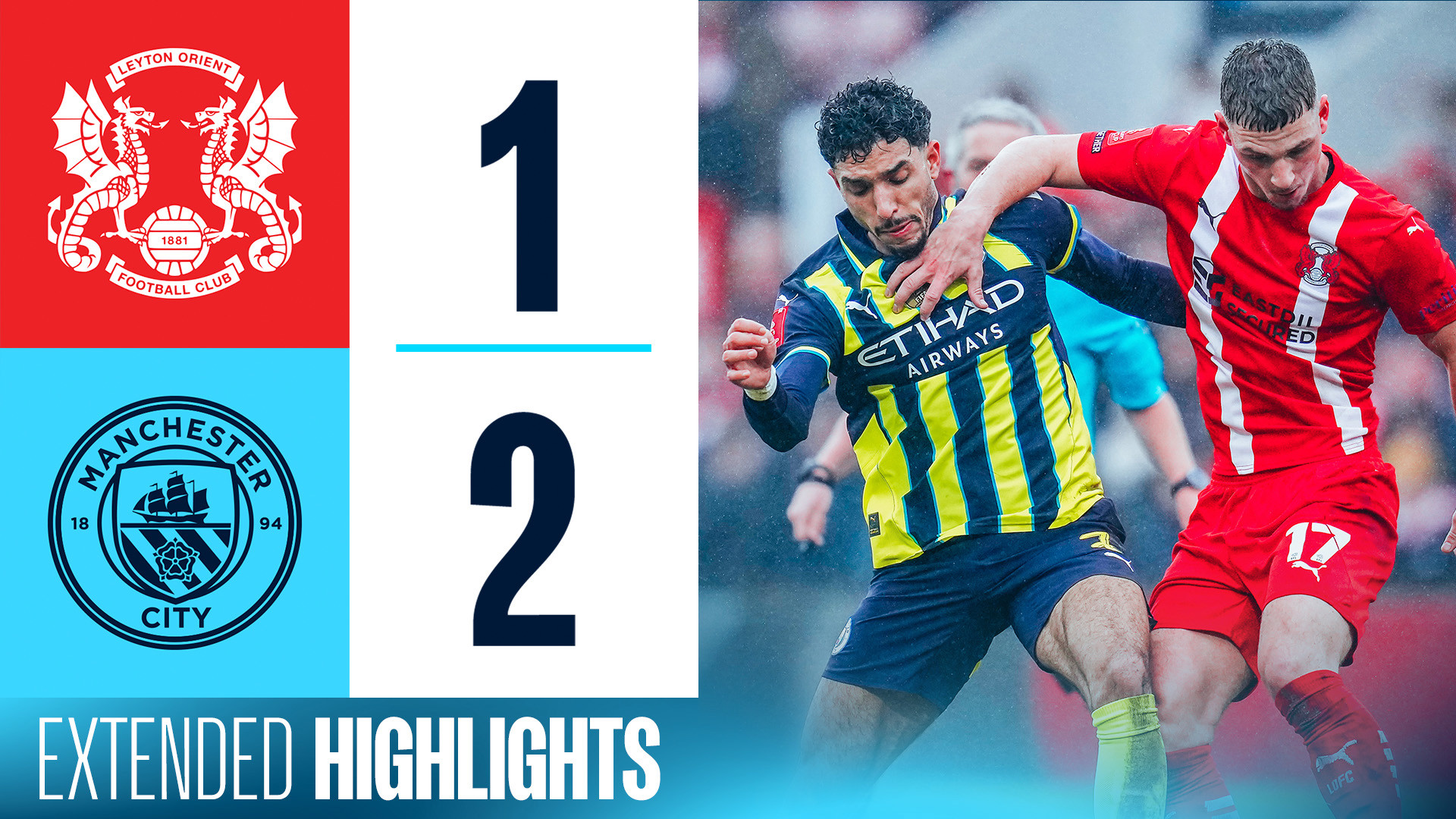 Extended highlights: Leyton Orient 1-2 City