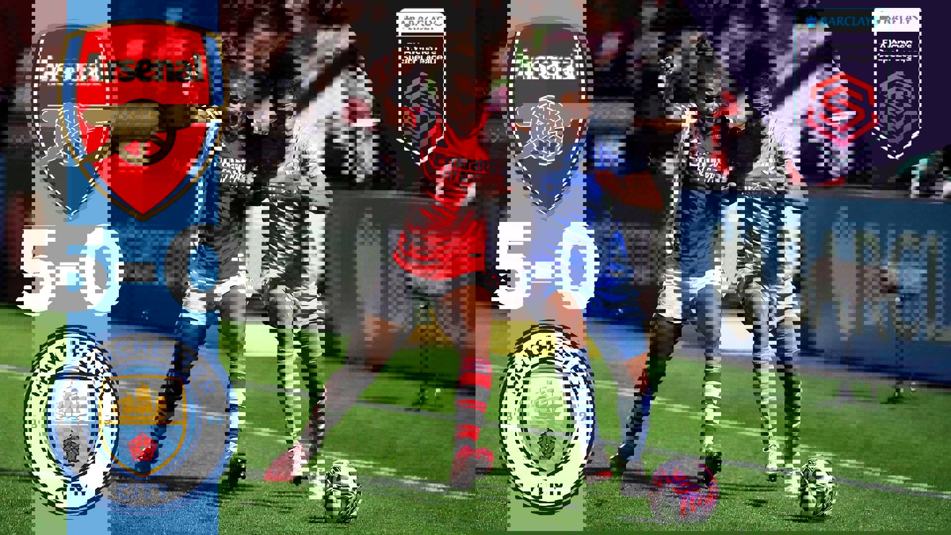 FA WSL highlights: Arsenal 5-0 City