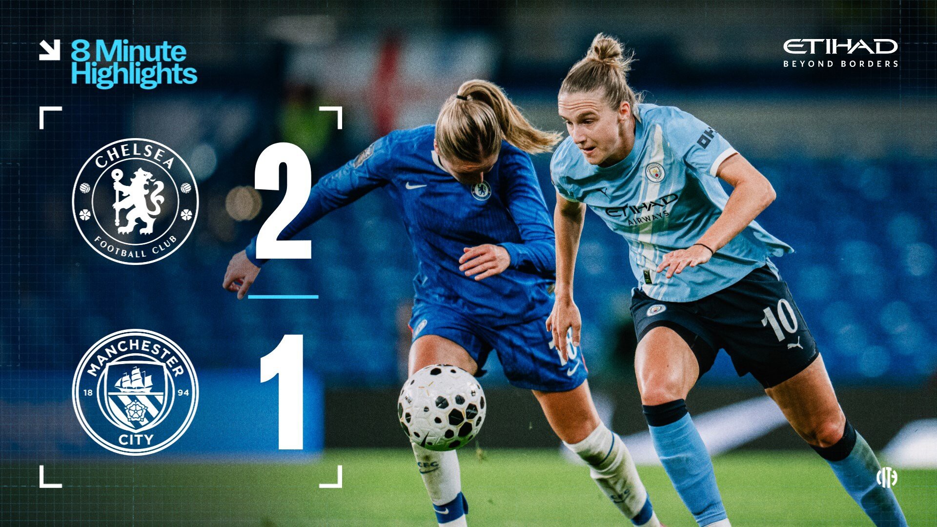 Chelsea 2-1 City: 8-minute highlights