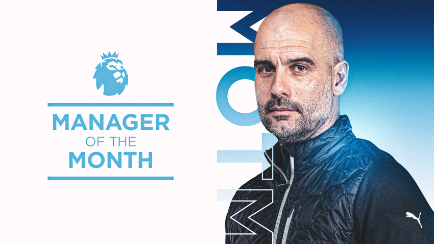 Guardiola claims second successive Premier League Manager of the Month ...