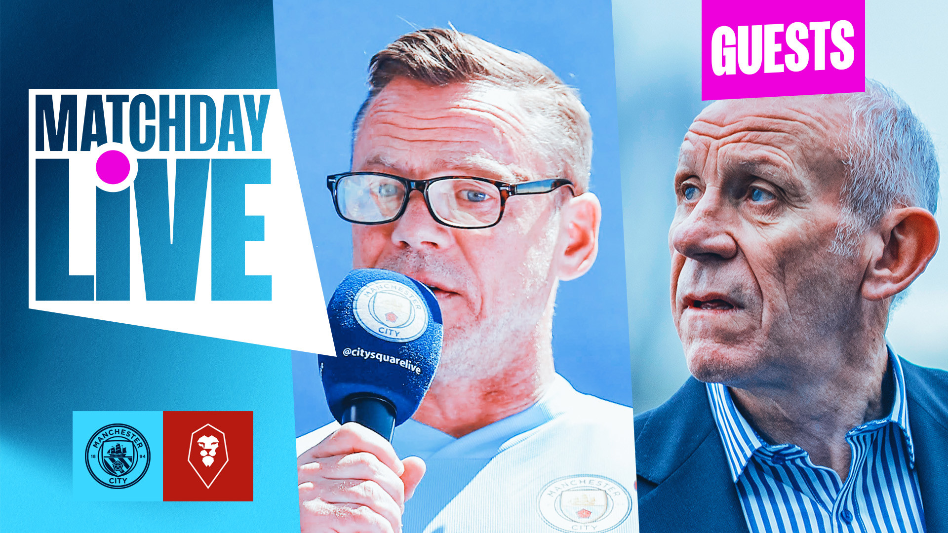 City v Salford City: Peter Reid our new guest on Matchday Live