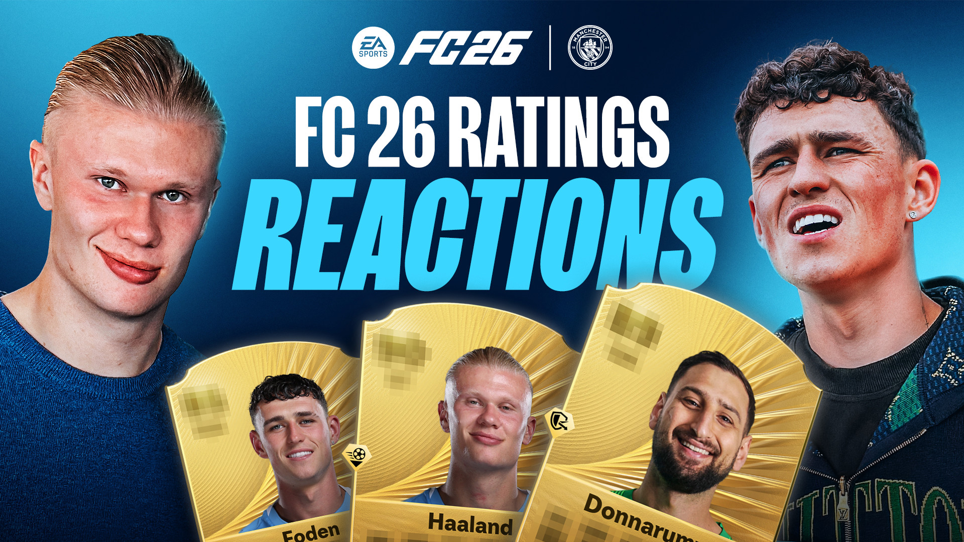 Watch: City players react to FC 26 ratings!