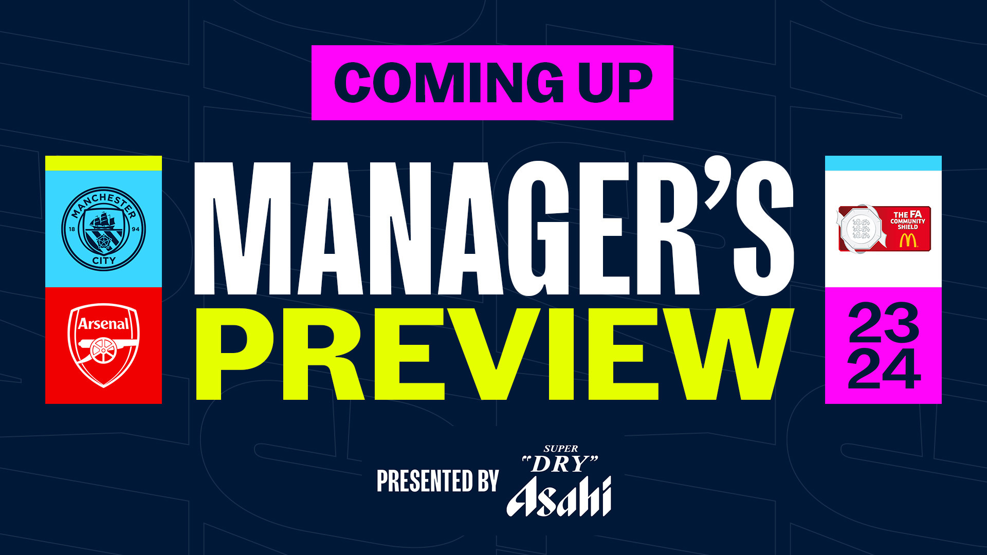 Coming soon: Pep Guardiola’s Community Shield press conference