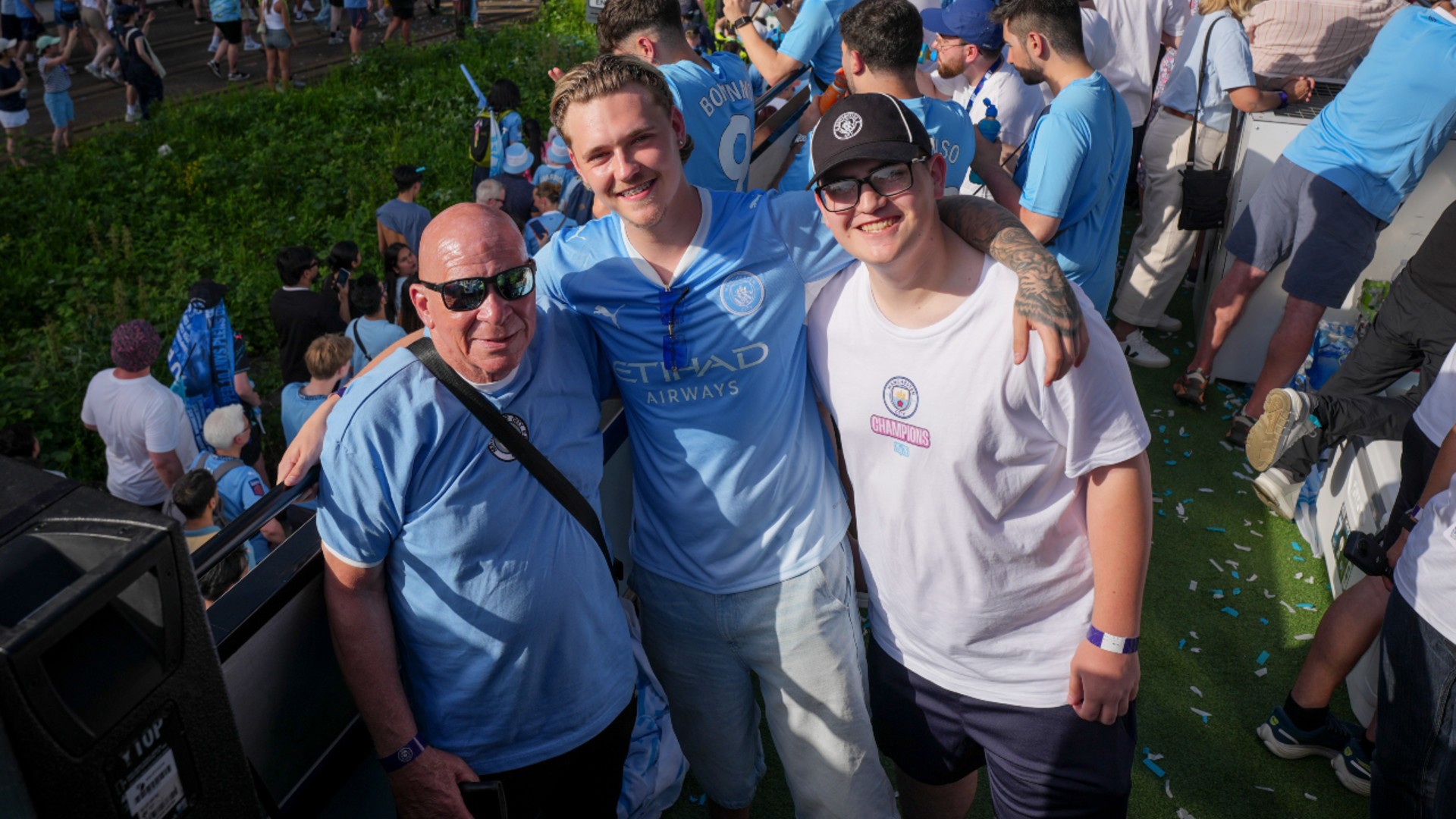 City in the Community celebrate with Manchester City