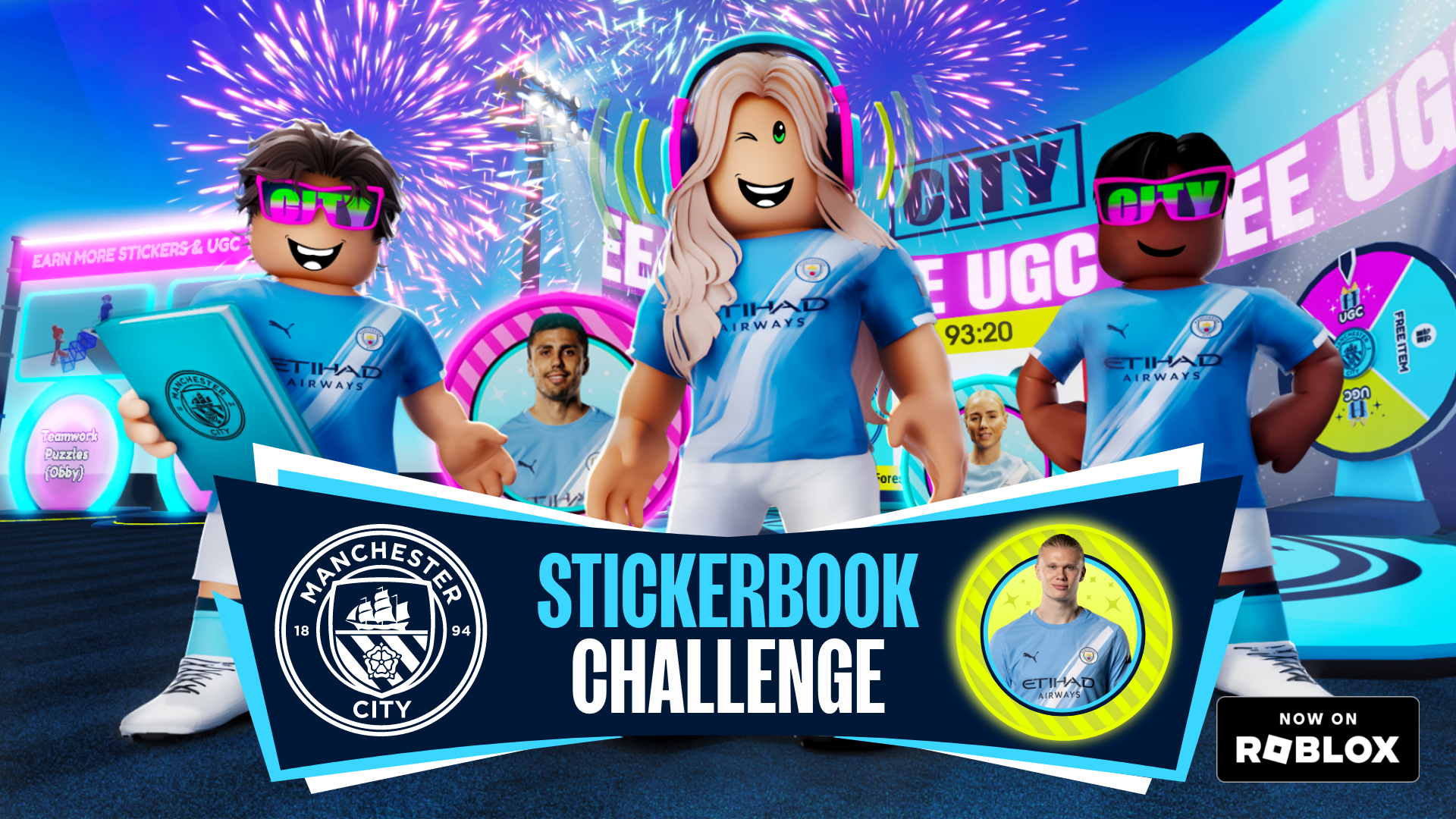 Manchester City launch StickerBook Challenge on Roblox