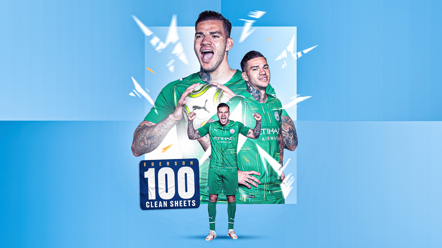 Ederson clocks up a century of City clean sheets