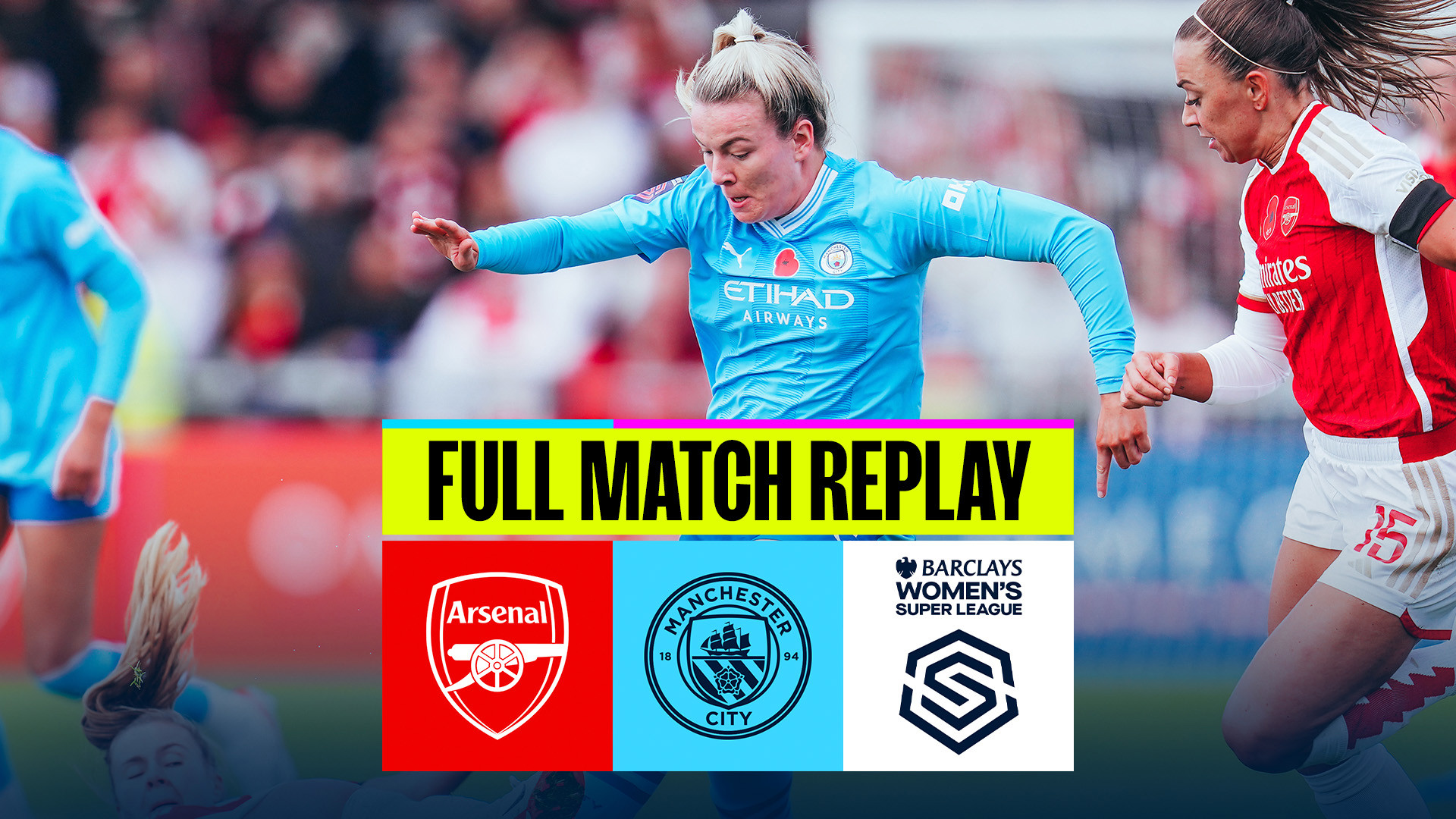 Arsenal v City: WSL full-match replay