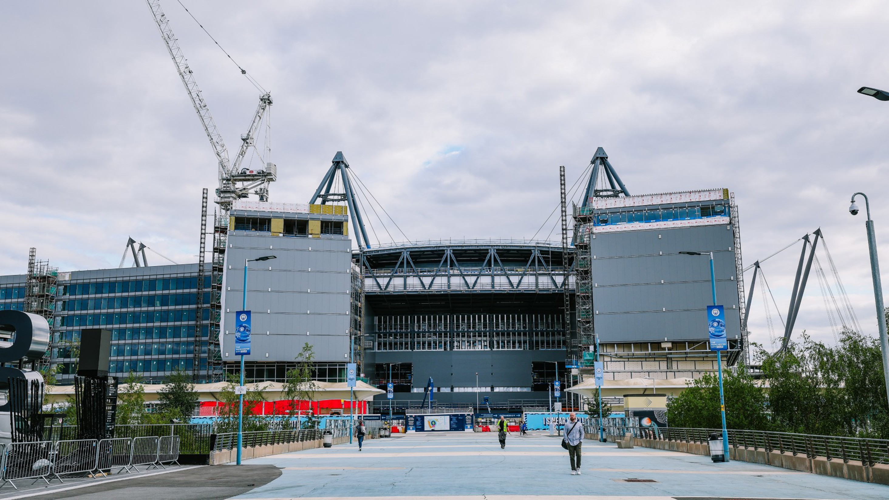 North Stand roof update plus new jumbo screen installed